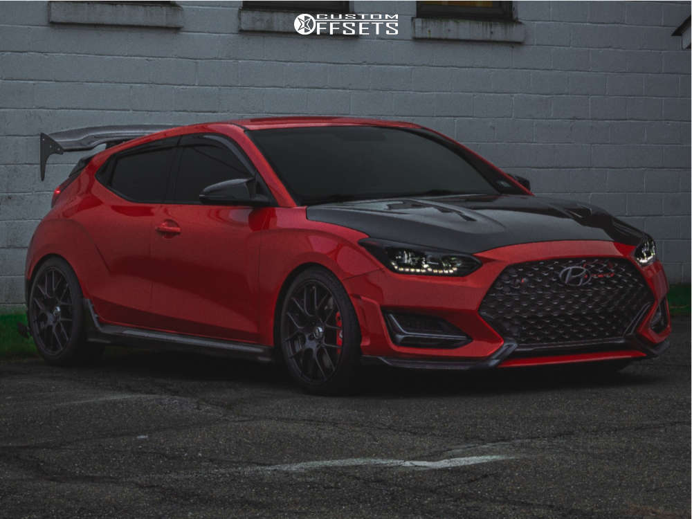 2020 Hyundai Veloster N with 18x8 45 Enkei Raijin and 225/40R18 ...