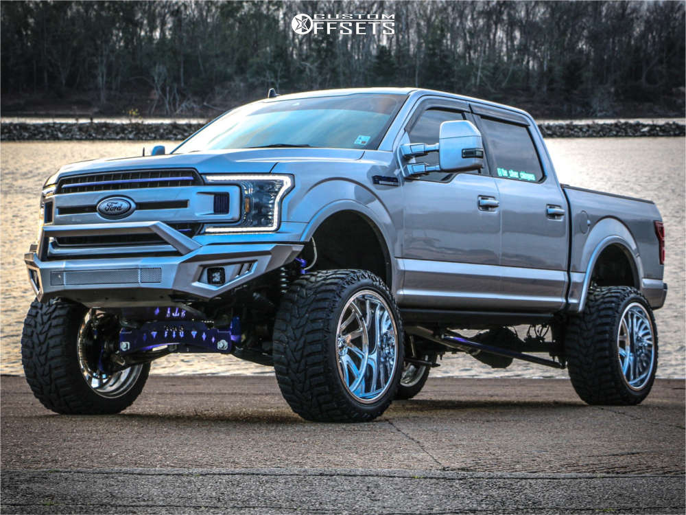 2020 Ford F-150 with 24x14 -76 KG1 Forged Vile and 36/14.5R24 Versatyre ...