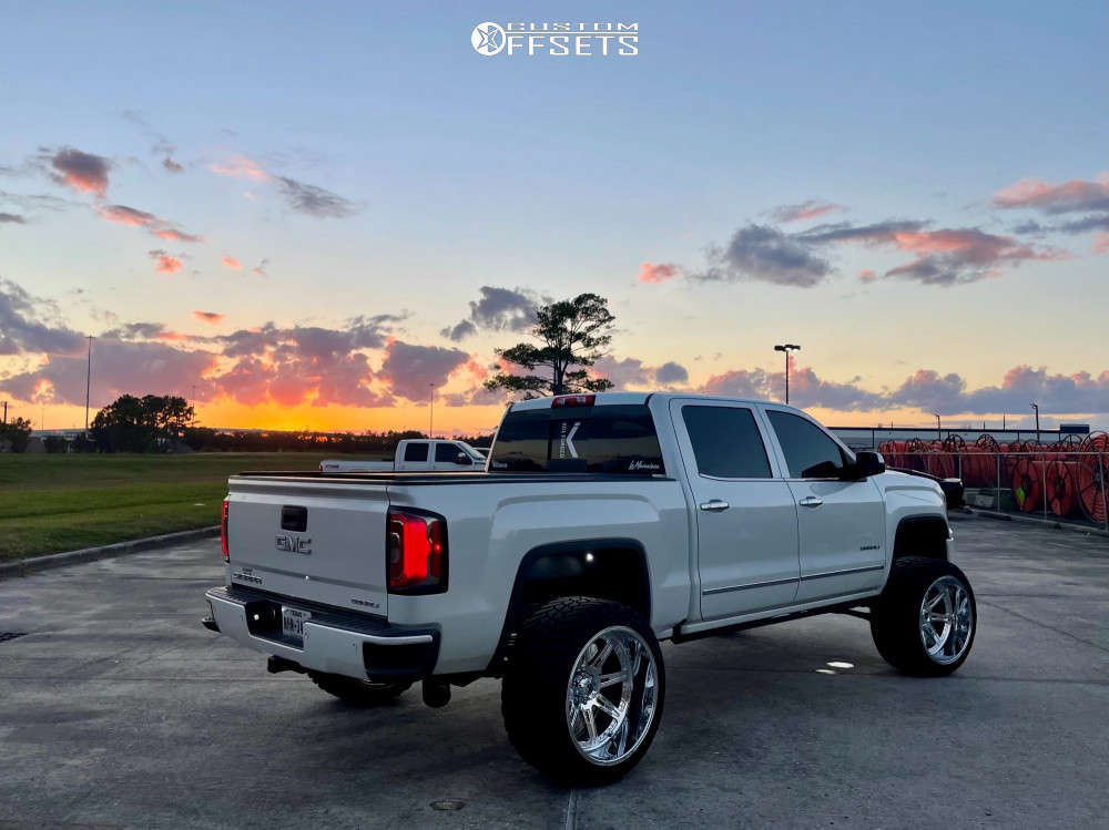 2018 GMC Sierra 1500 with 24x14 -76 KG1 Forged Compass and 35/13.5R24 ...