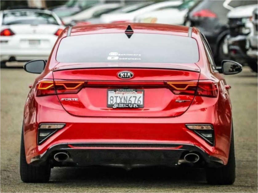 2021 Kia Forte with 18x8.5 25 F1R F18 and 225/40R18 Kumho All Season ...