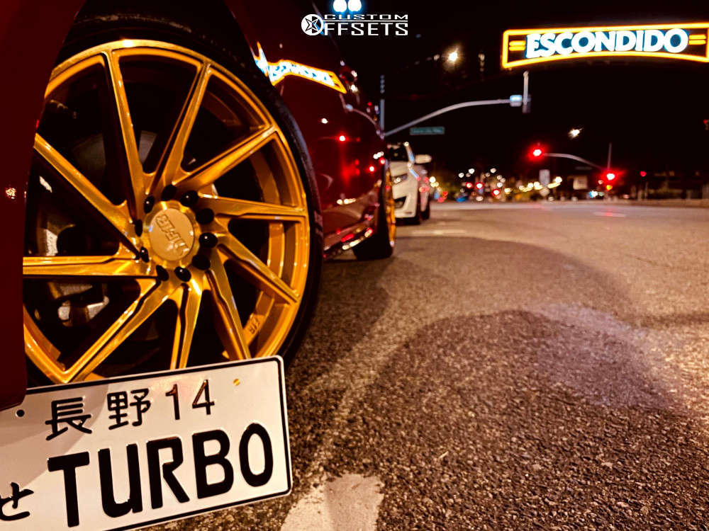 2021 Kia Forte with 18x8.5 25 F1R F18 and 225/40R18 Kumho All Season ...