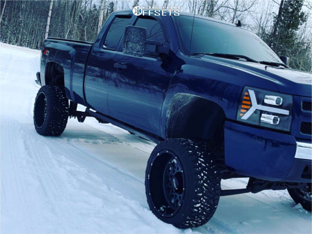 2009 Chevrolet Silverado 1500 with 22x12 -51 Vision Rockers and 33/12 ...