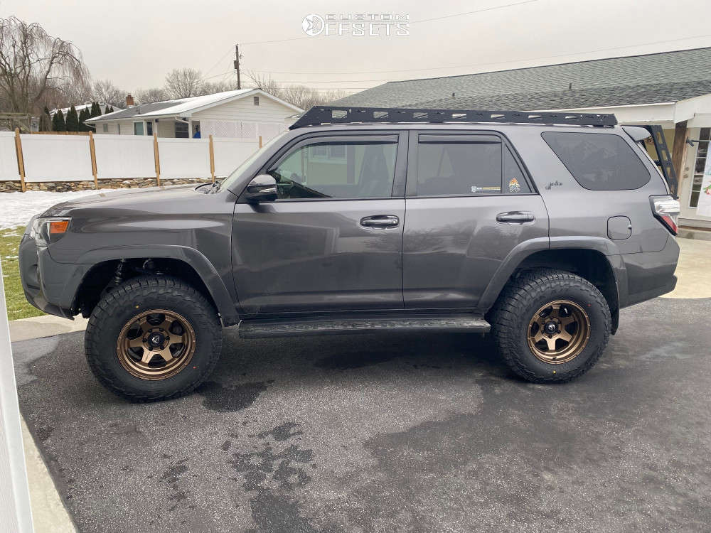 2016 Toyota 4Runner with 17x10 -18 Fuel Shok and 285/70R17 Falken ...