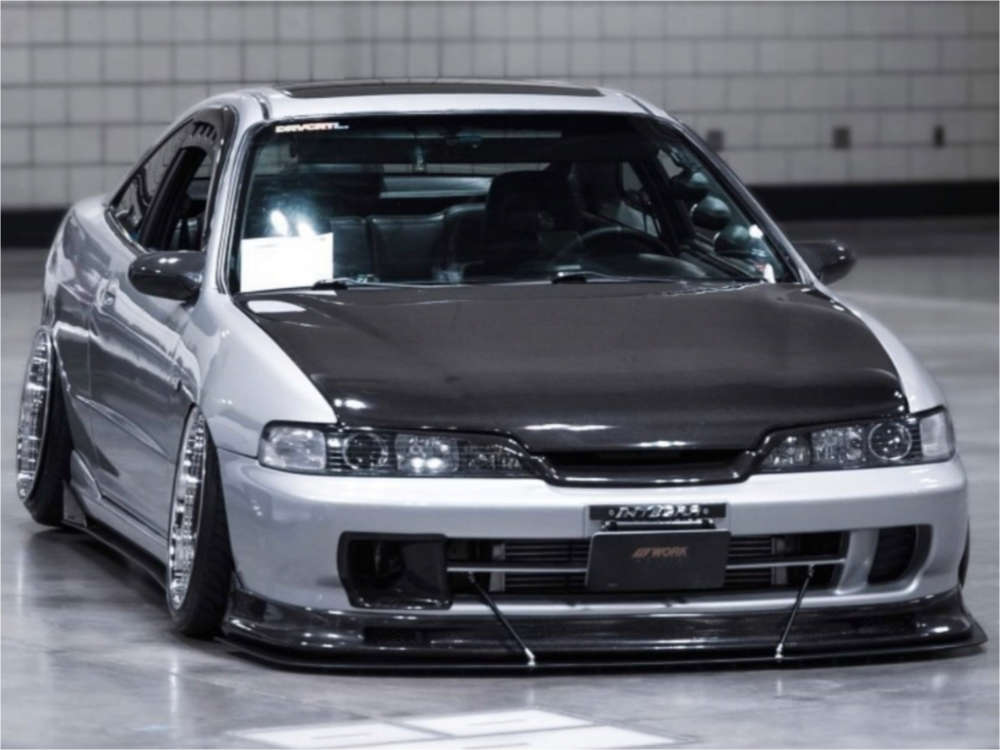 1999 Acura Integra with 17x8.5 4 Work Vs Xx and 205/40R17 Federal SS595 ...