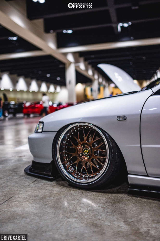 1999 Acura Integra with 17x8.5 4 Work Vs Xx and 205/40R17 Federal SS595 ...