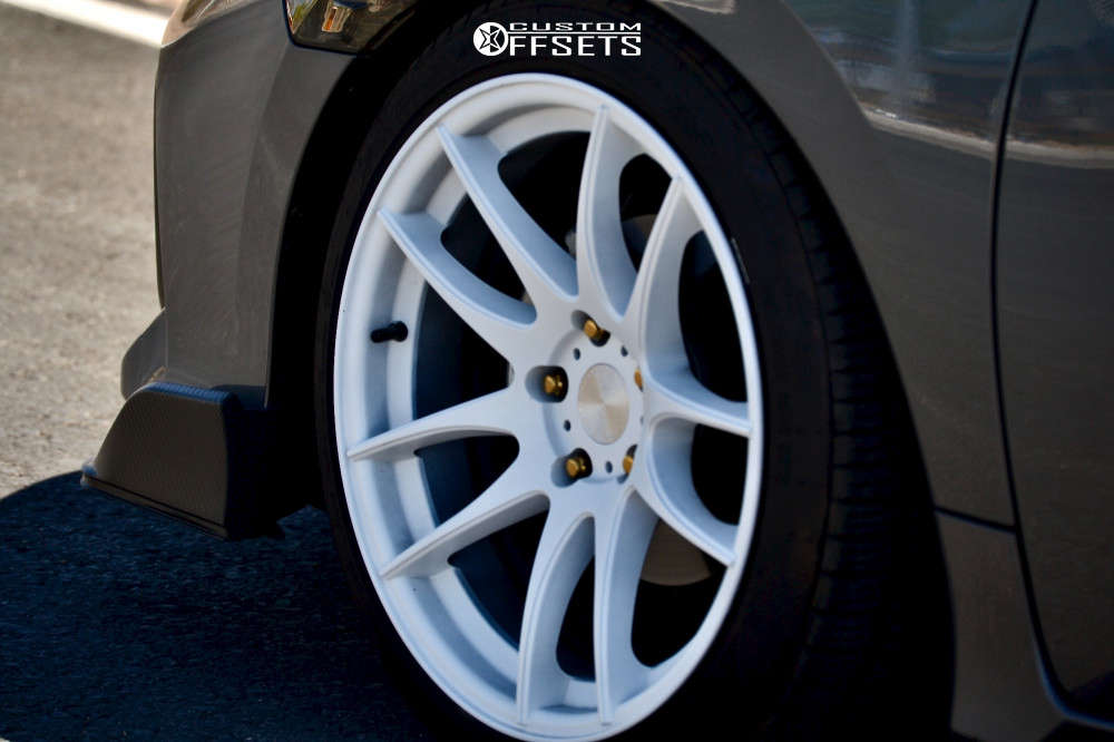 2017 Honda Civic with 18x9.5 35 AVID1 AV32 and 235/40R18 Nankang Ns-25 ...