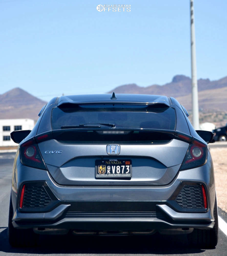 2017 Honda Civic with 18x9.5 35 AVID1 AV32 and 235/40R18 Nankang Ns-25 ...