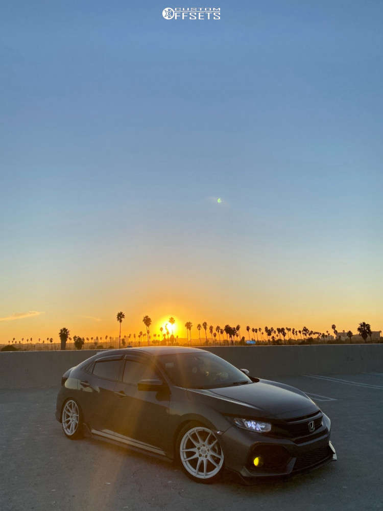 2017 Honda Civic with 18x9.5 35 AVID1 AV32 and 235/40R18 Nankang Ns-25 ...