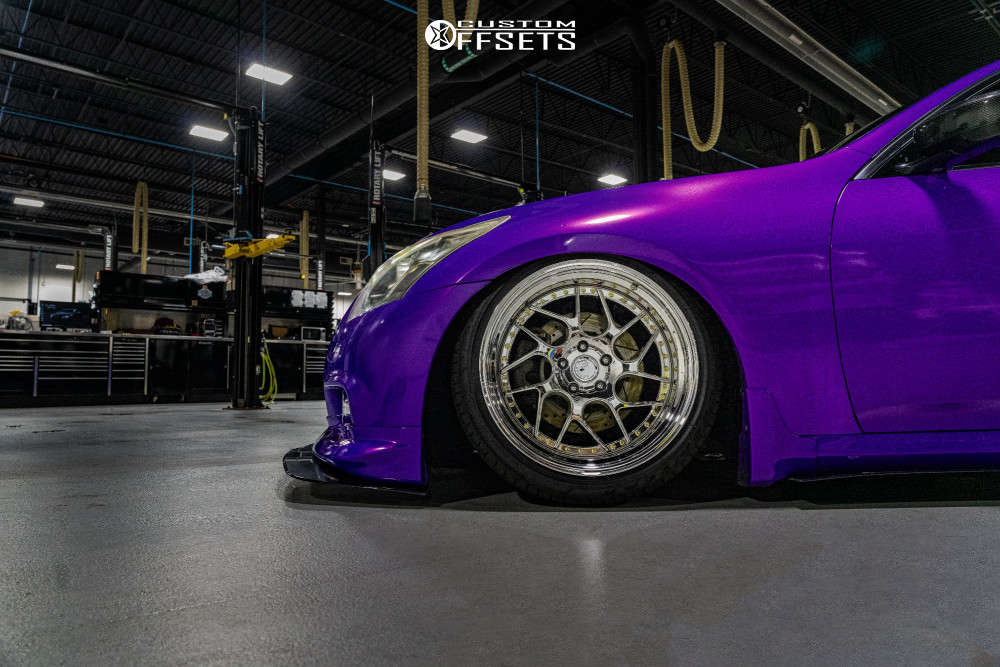 2011 INFINITI G37 with 19x10.5 22 Aodhan Ds01 and 245/40R19 Goodyear ...