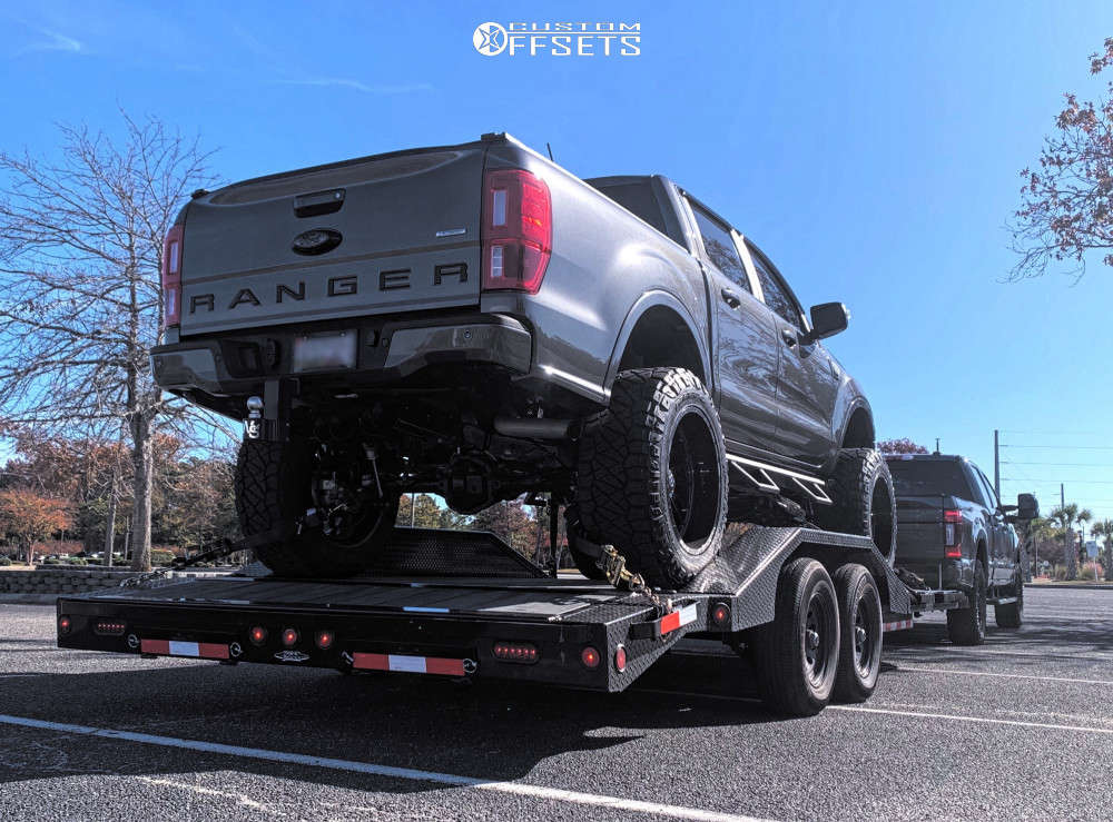 2019 Ford Ranger with 22x12 -44 TIS 547B and 37/12.5R22 Nitto Ridge ...