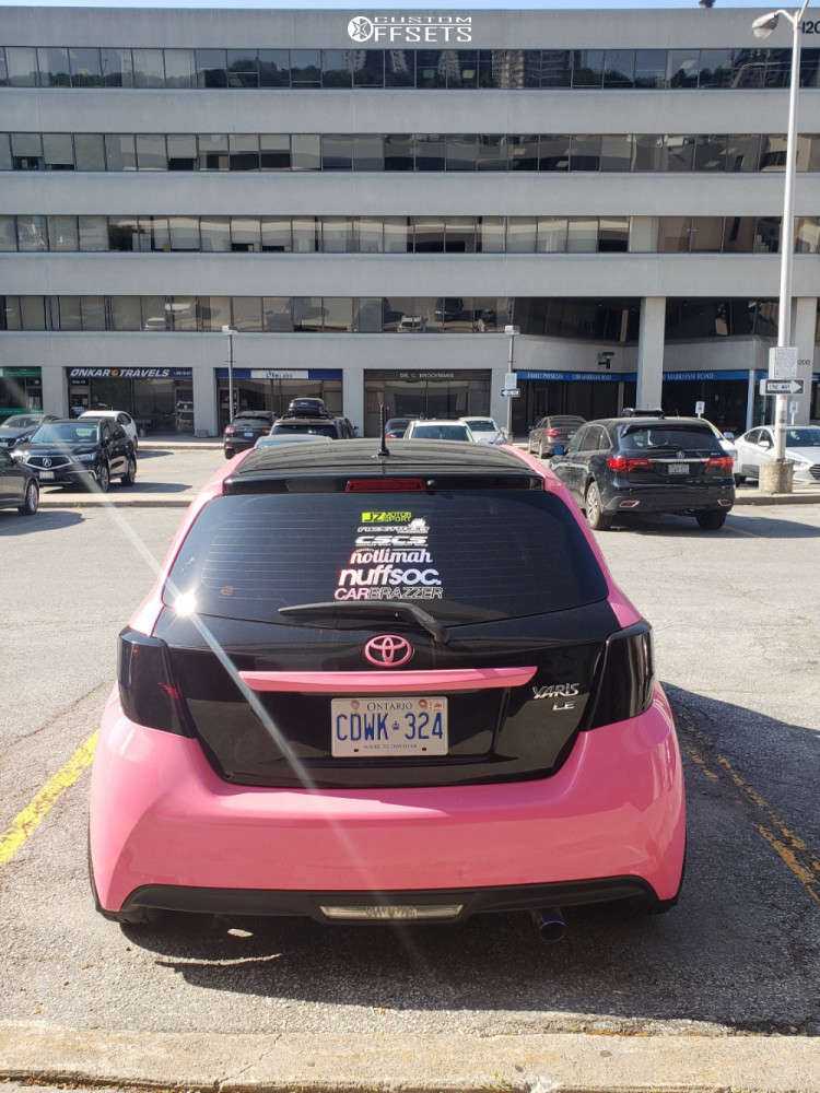 2016 Toyota Yaris with 16x8 20 JNC Jnc034 and 205/45R16 Goodyear and ...