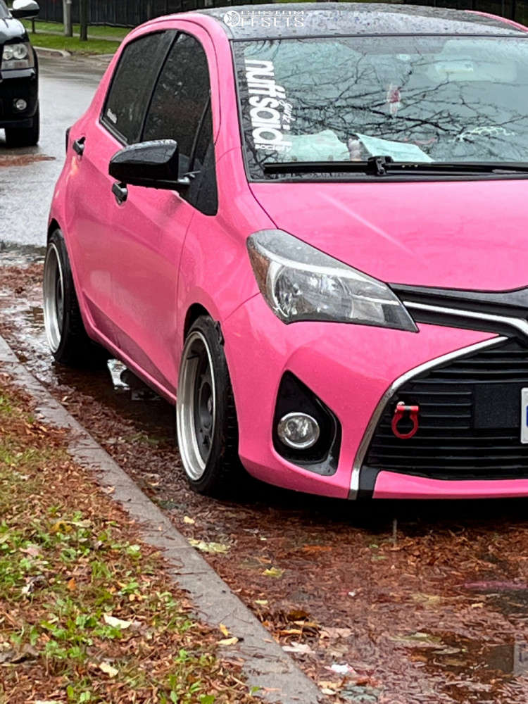 2016 Toyota Yaris with 16x8 20 JNC Jnc034 and 205/45R16 Goodyear and ...