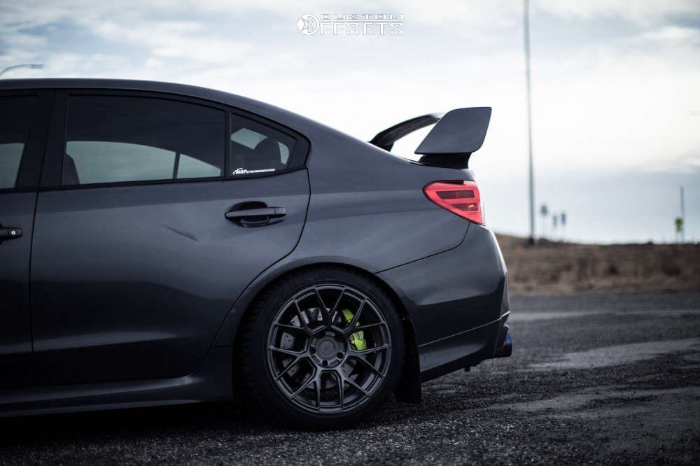 2021 Subaru WRX STI with 18x9.5 35 Motegi Mr147 and 245/40R18 ...