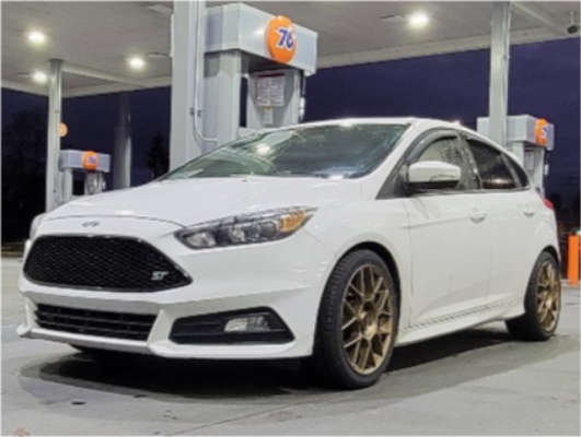 2017 Ford Focus with 18x8 42 BBS Xr and 235/35R18 Toyo Tires Proxes 4 ...