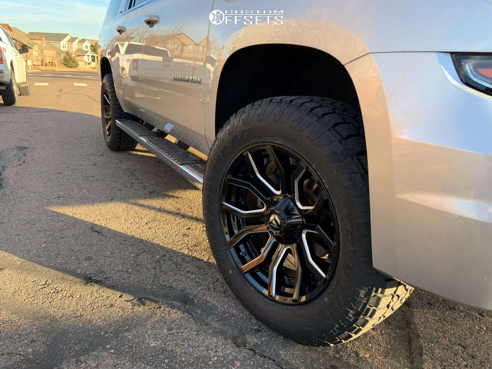 2015 Chevrolet Suburban with 20x9 1 Fuel Rage and 275/60R20 Toyo Tires Open Country A/t Iii and ...