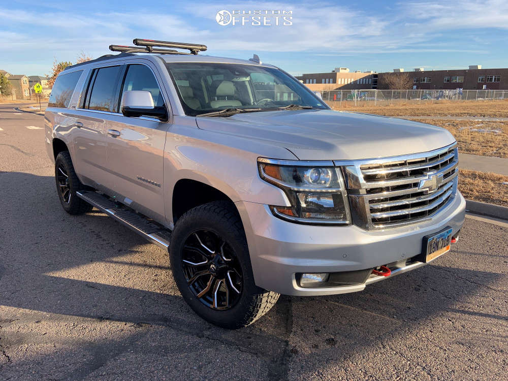 2015 Chevrolet Suburban with 20x9 1 Fuel Rage and 275/60R20 Toyo Tires ...