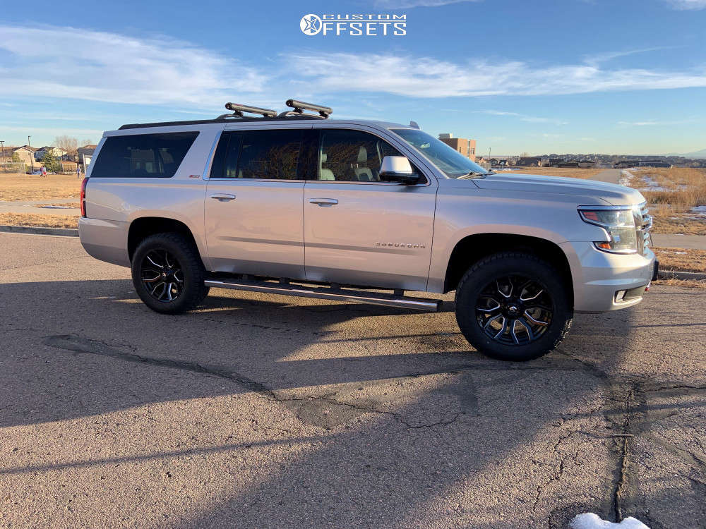 2015 Chevrolet Suburban with 20x9 1 Fuel Rage and 275/60R20 Toyo Tires ...