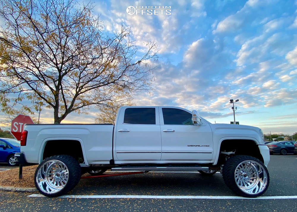 2017 GMC Sierra 2500 HD with 24x14 -76 Fuel Forged Ff30 and 33/13.5R24 ...