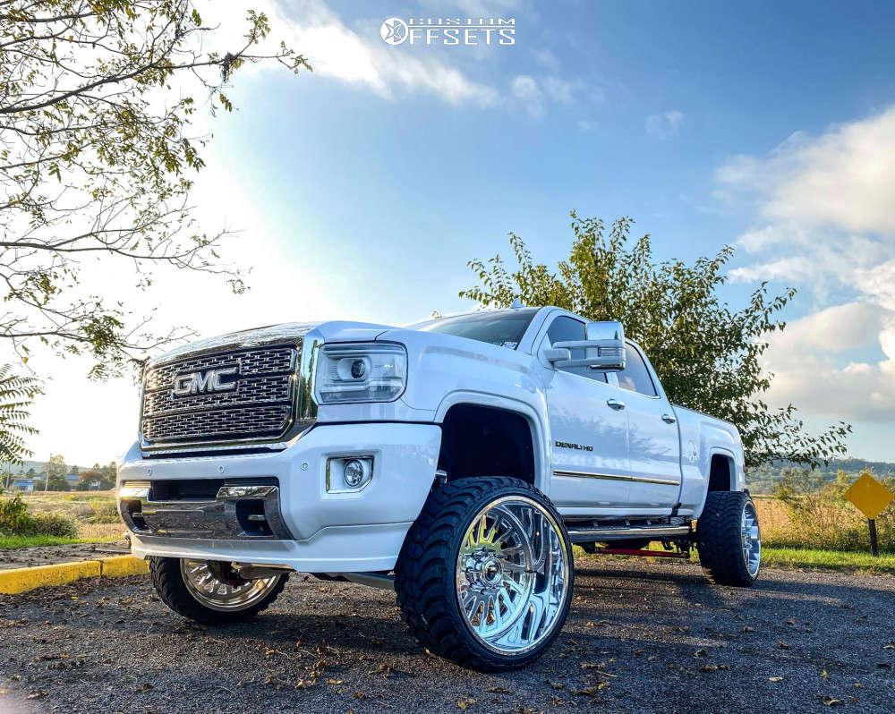 2017 GMC Sierra 2500 HD with 24x14 -76 Fuel Forged Ff30 and 33/13.5R24 ...