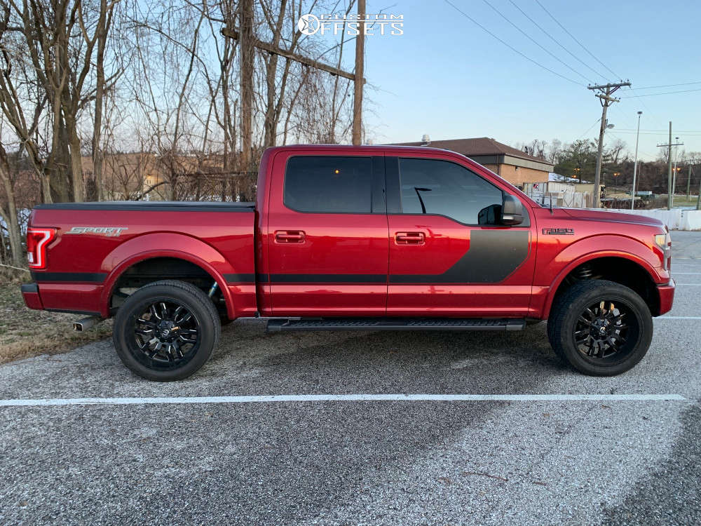 2016 Ford F-150 with 22x10 -18 Fuel Sledge and 305/45R22 Nitto Nt420v ...