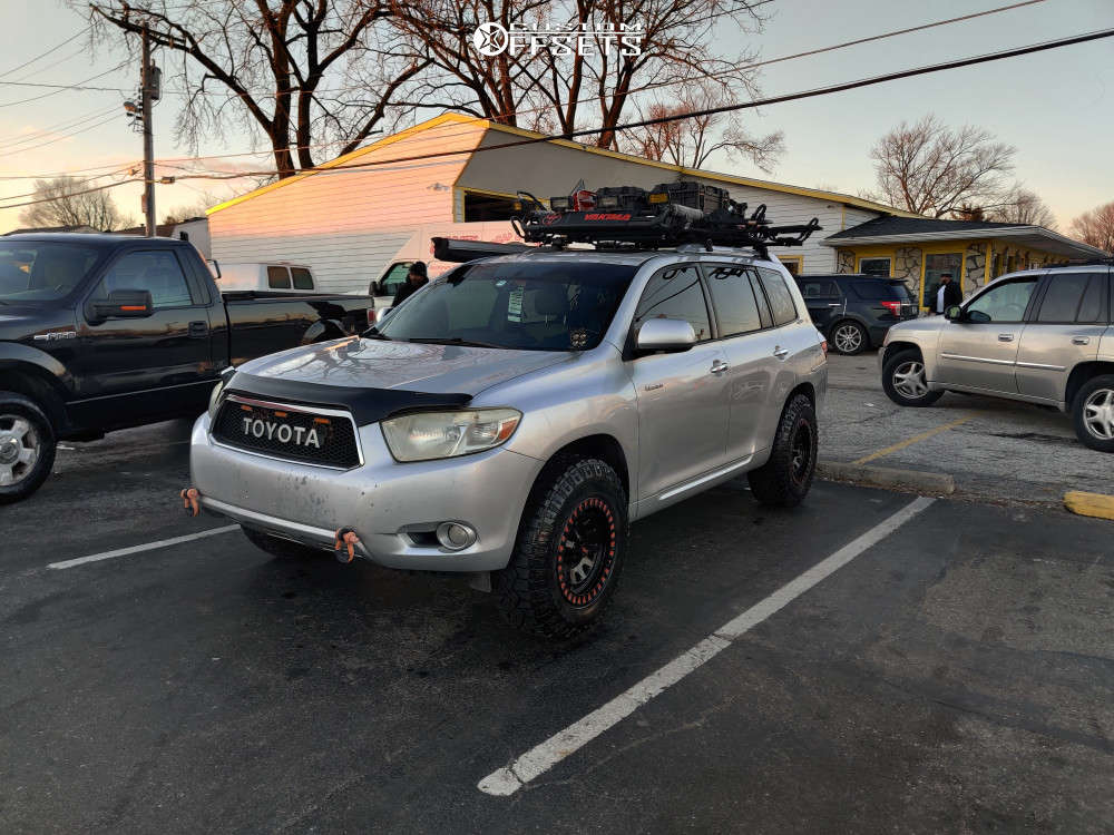 2008 Toyota Highlander with 17x9 -12 HD Venture and 265/70R17 Goodyear ...