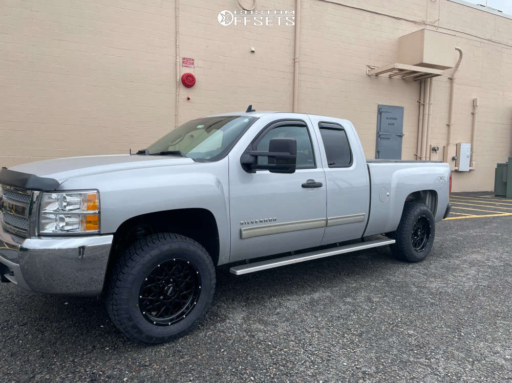 2013 Chevrolet Silverado 1500 with 18x9 -12 Vision Rocker and 275/65R18 ...