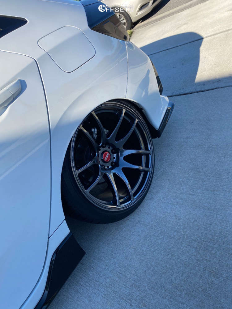 2021 Honda Civic with 18x10.5 15 ESR Sr08 and 225/40R18 Ohtsu Fp8000 and Air Suspension | Custom ...