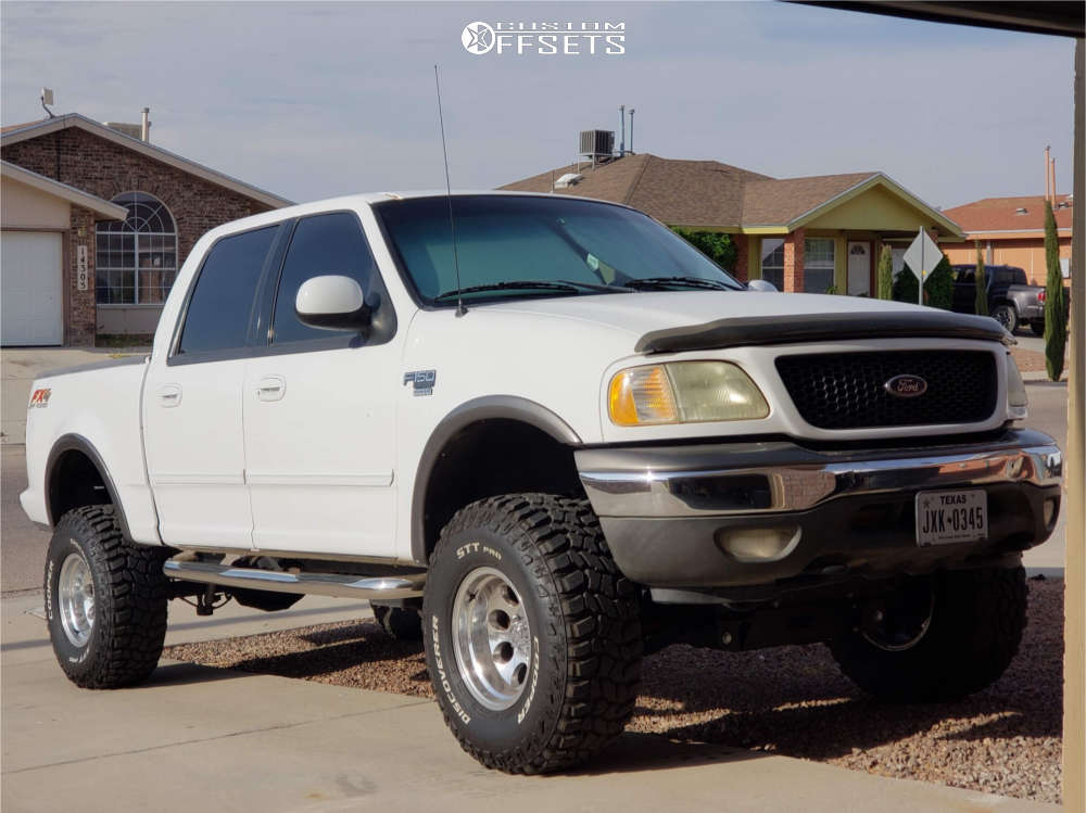 2002 Ford F-150 with 16x10 -38 Alloy Ion Style 171 and 315/75R16 Cooper ...
