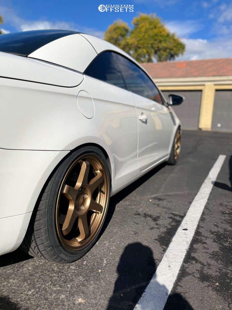 2009 Volkswagen Eos with 18x8.5 35 9SiX9 Six-1 and 225/40R18 Vercelli ...