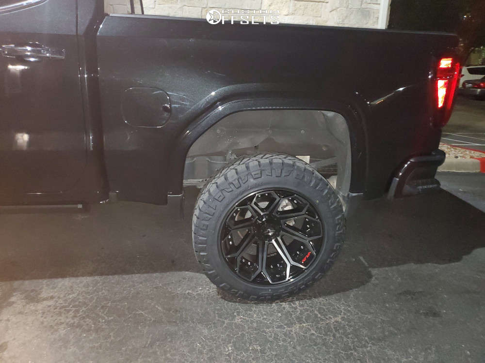 2019 GMC Sierra 1500 with 22x12 -44 4Play 4P80R and 35/12.5R22 Nitto ...