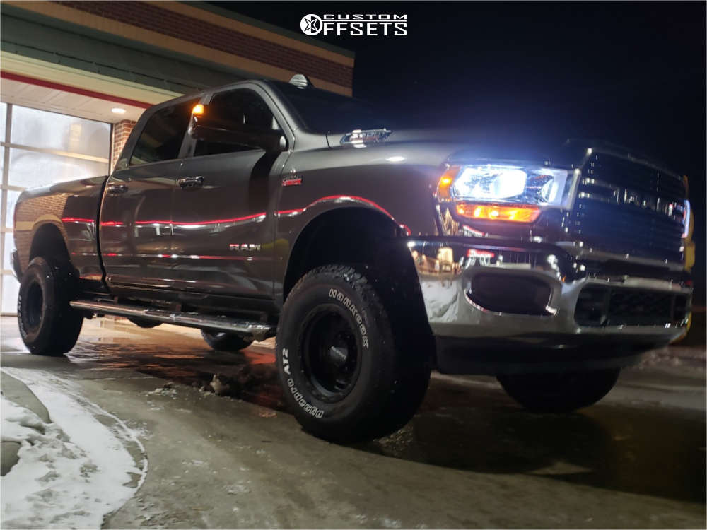 2019 Ram 2500 with 17x10 -25 Vision Tactical and 35/12.5R17 Hankook ...