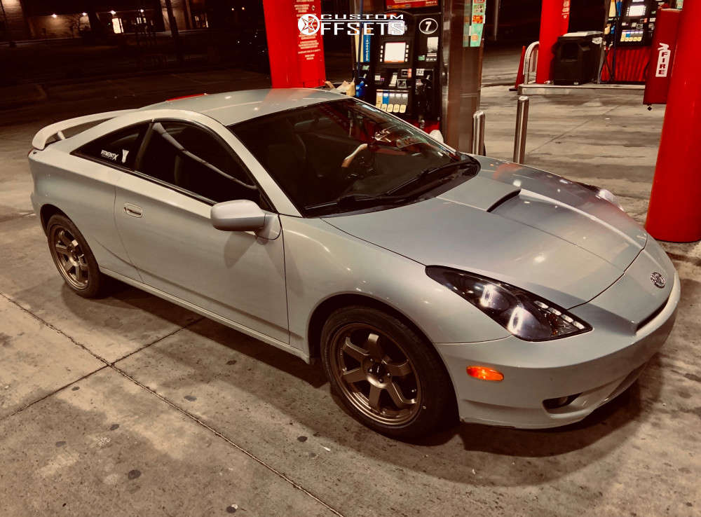 2004 Toyota Celica with 17x8 35 AVID1 Av6 and 225/45R17 Toyo Tires ...