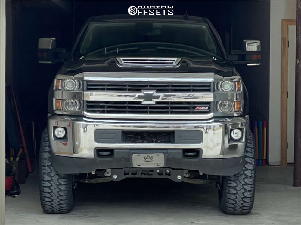 2017 Chevrolet Silverado 2500 HD with 20x10 -25 Cali Offroad Rawkon and ...