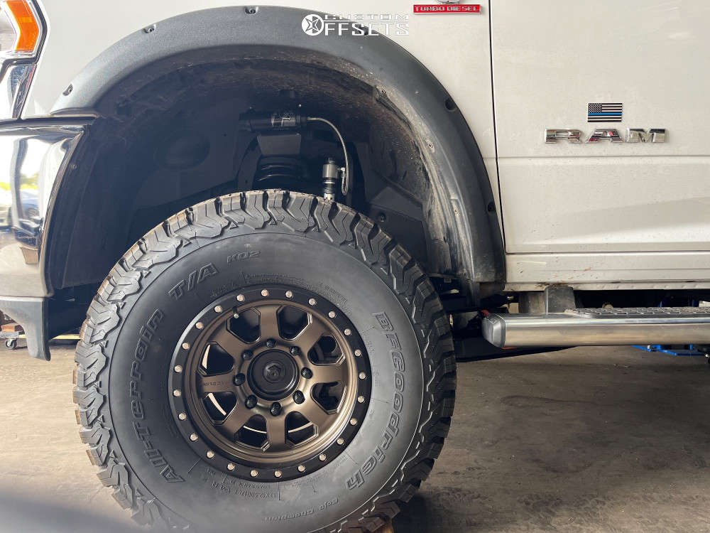 2020 Ram 2500 with 17x9 -12 Raceline Avenger and 37/12.5R17 BFGoodrich ...