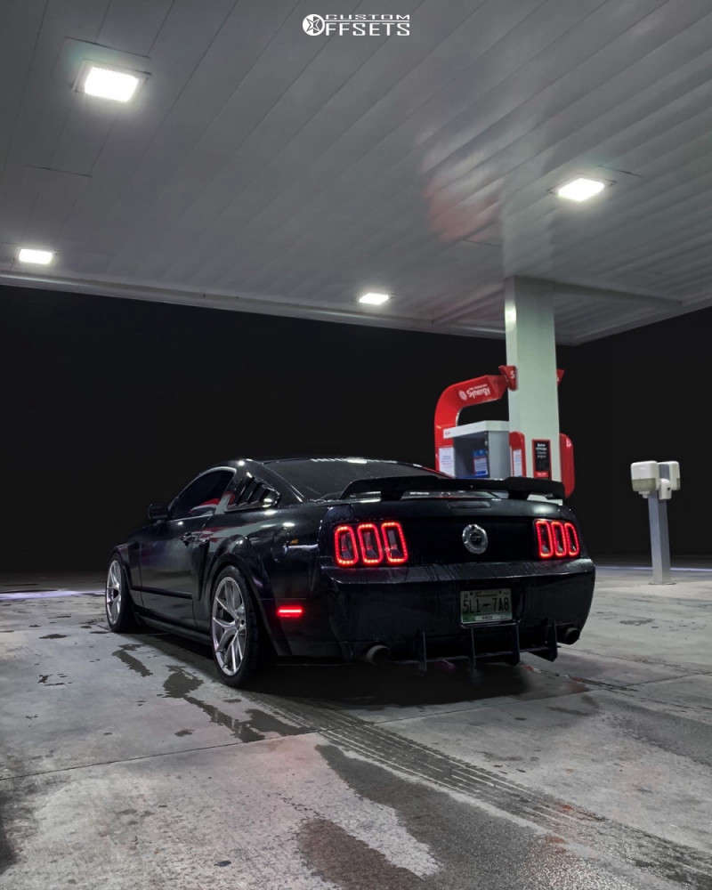 2007 Ford Mustang with 19x9.5 35 ESR Rf2 and 275/35R19 Firestone ...