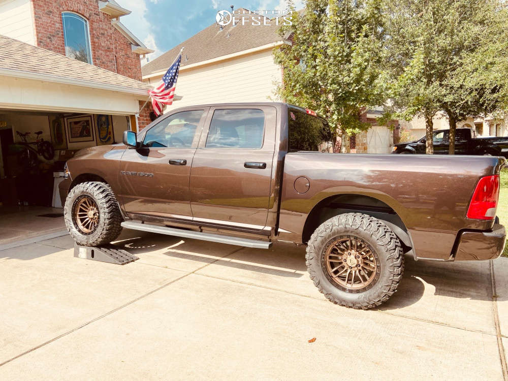 2011 Ram 1500 with 20x10 -19 Axe Offroad Icarus and 35/13.5R20 Atturo ...