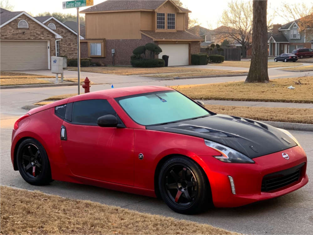 2019 Nissan 370Z with 18x9.5 21 Volk Te37sl Black Edition Iii and 275 ...