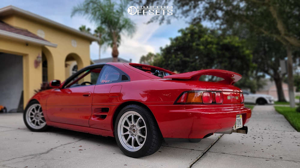 1991 Toyota MR2 with 16x7 33 Volk Ce28n and 205/45R16 Toyo Tires Proxes ...