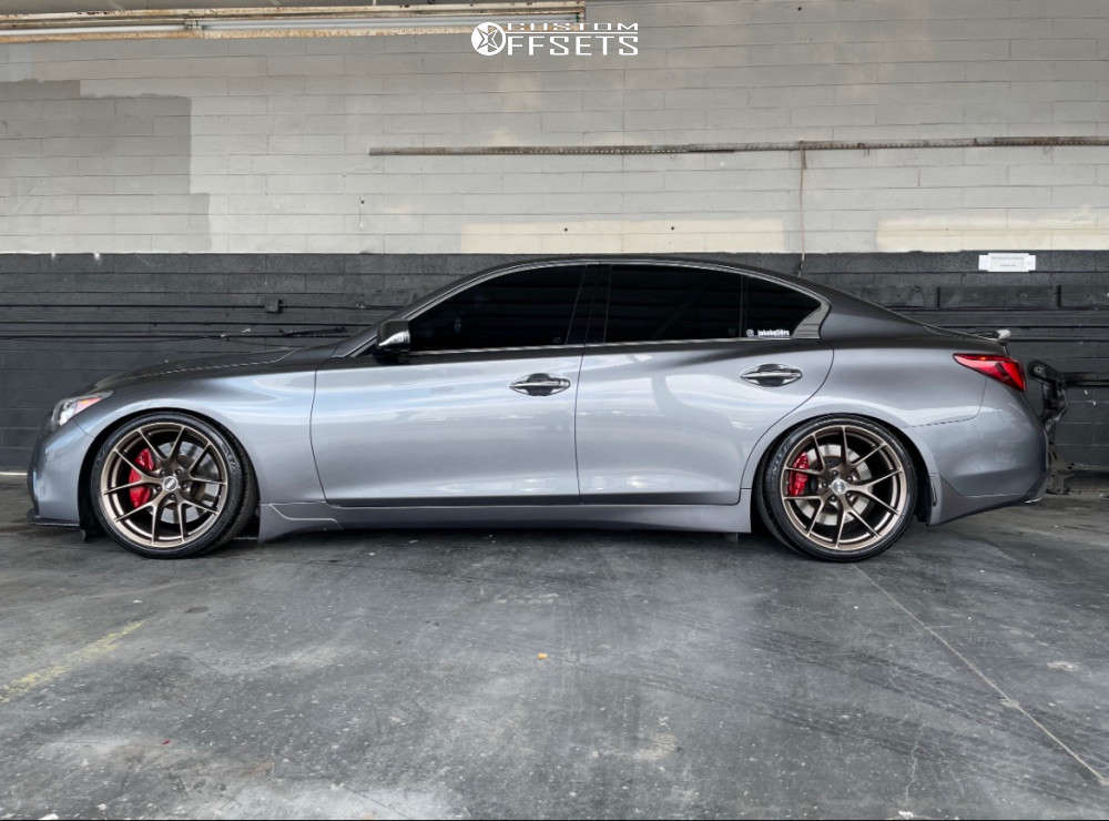 2018 INFINITI Q50 with 19x9.5 22 ESR Rf2 and 255/35R19 Lexani and ...