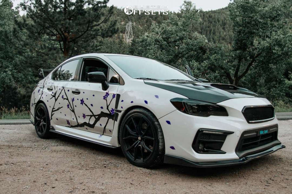 2018 Subaru WRX with 18x8.5 40 Drag Dr67 and 245/40R18 Goodyear Eagle ...