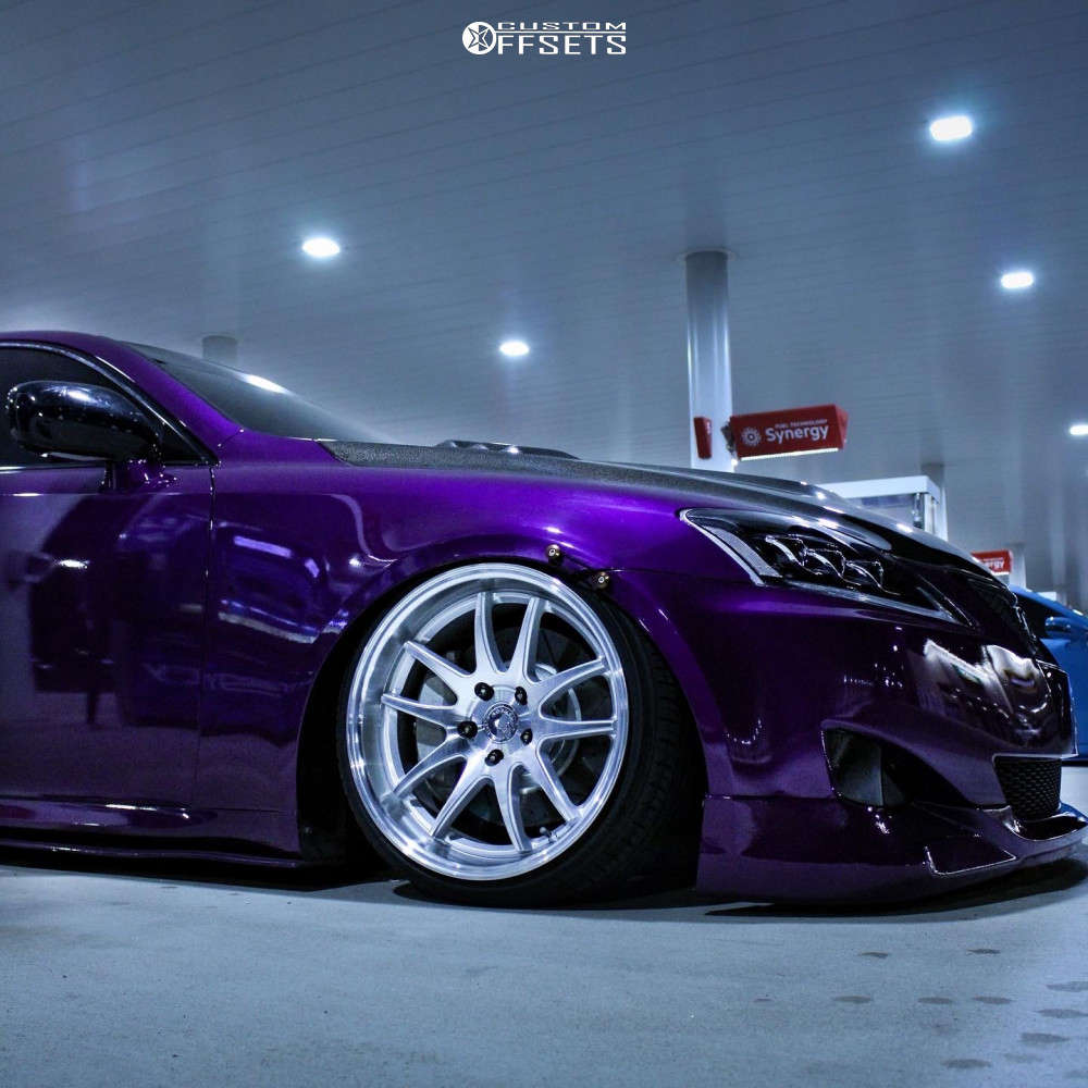 2008 Lexus IS250 with 18x9.5 15 Aodhan Ds02 and 215/35R18 Lionhart Lh ...