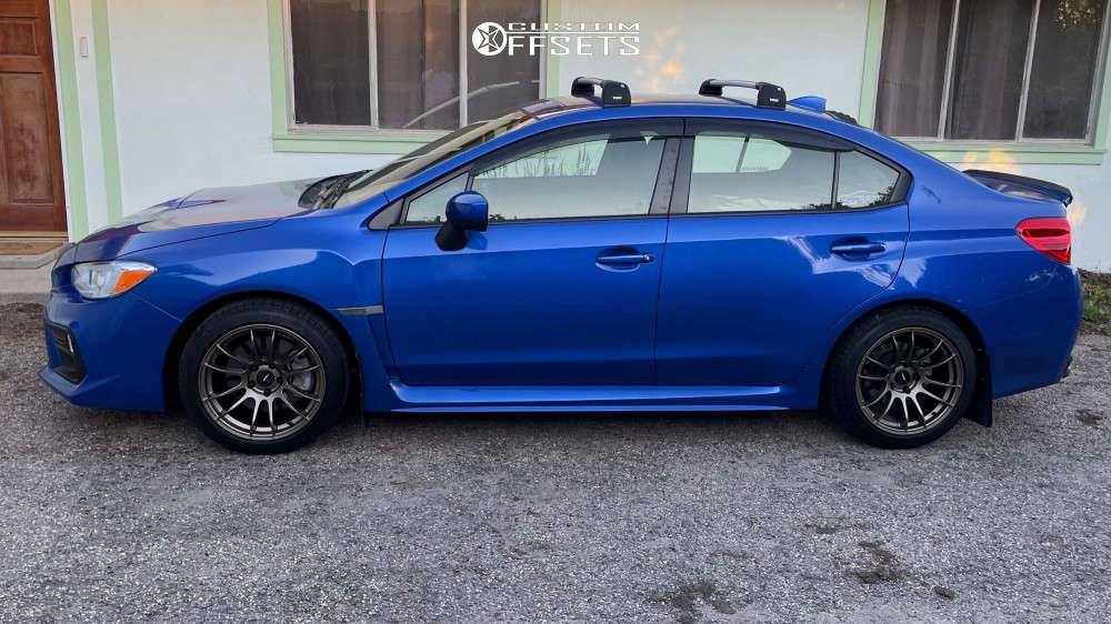 2020 Subaru WRX with 17x9 35 AVID1 Av20 and 235/45R17 Dunlop Sp Sport ...
