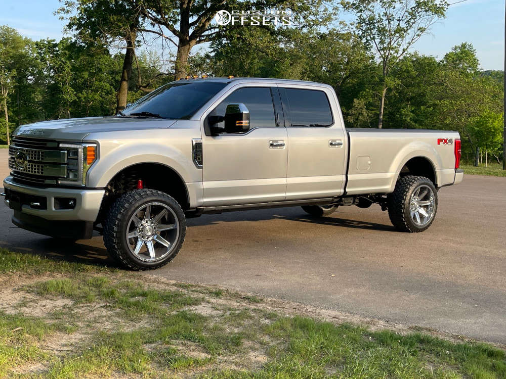 2017 Ford F-350 Super Duty with 22x12 -44 Axe Offroad Artemis and 33/12 ...