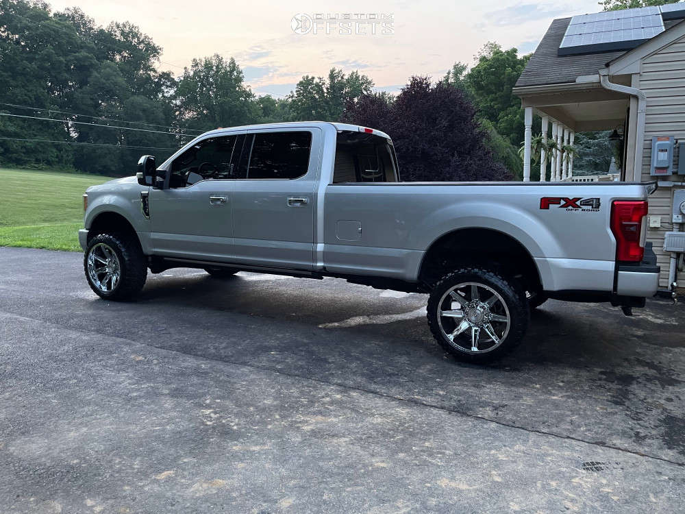 2017 Ford F-350 Super Duty with 22x12 -44 Axe Offroad Artemis and 33/12 ...