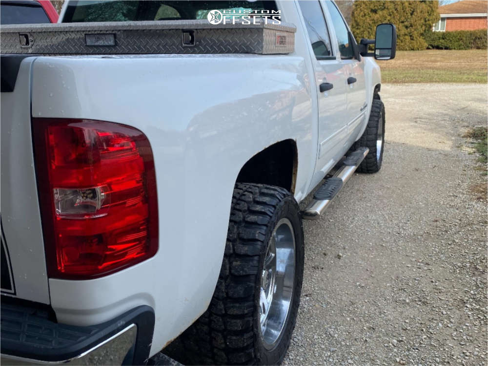 2008 Chevrolet Silverado 1500 with 20x10 -44 Hostile Exile and 33/12 ...
