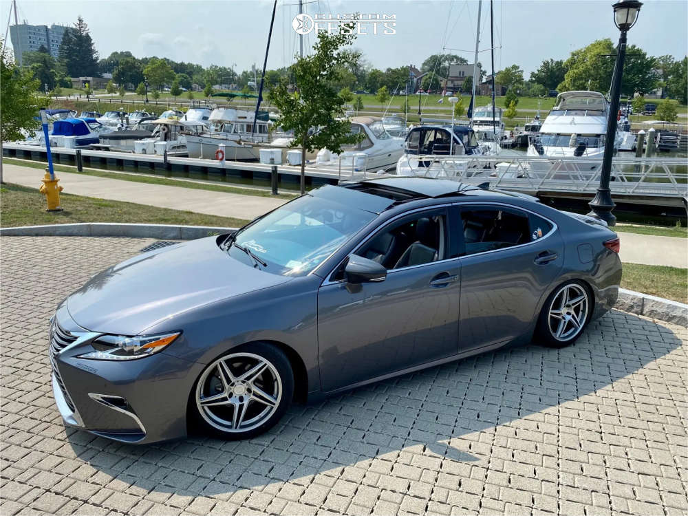 2016 Lexus ES350 with 18x8.5 35 Anovia Carrier and 245/40R18 Yokohama ...