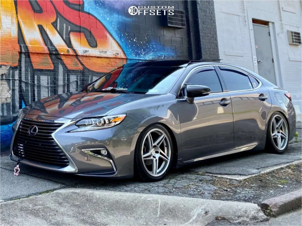2016 Lexus ES350 with 18x8.5 35 Anovia Carrier and 245/40R18 Yokohama ...