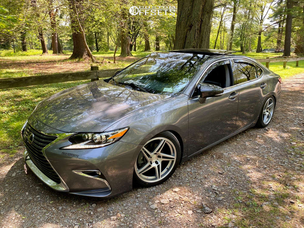 2016 Lexus ES350 with 18x8.5 35 Anovia Carrier and 245/40R18 Yokohama ...