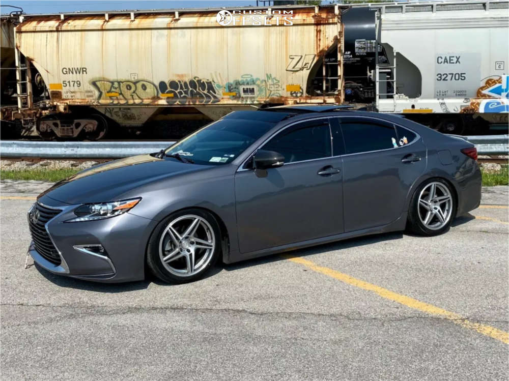 2016 Lexus ES350 with 18x8.5 35 Anovia Carrier and 245/40R18 Yokohama ...
