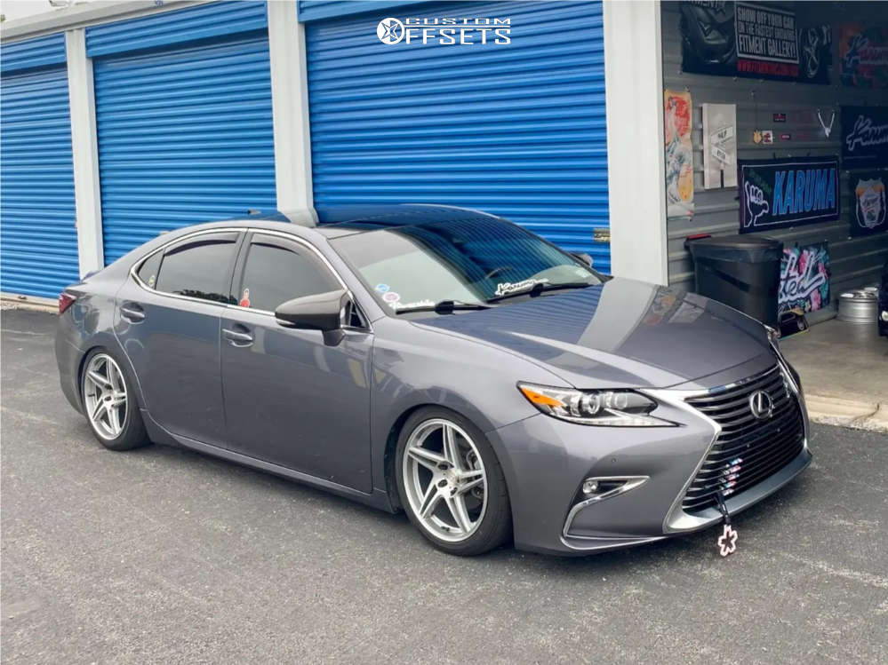 2016 Lexus ES350 with 18x8.5 35 Anovia Carrier and 245/40R18 Yokohama ...